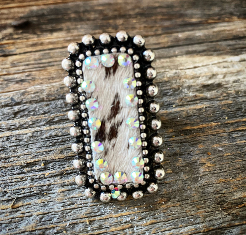 studded cowhide Rings – Jezebelles Western Boutique